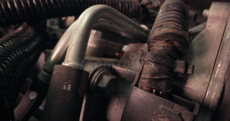 Car Engine Probe Lens Closeup Stock Footage - Video of dark, inside ...