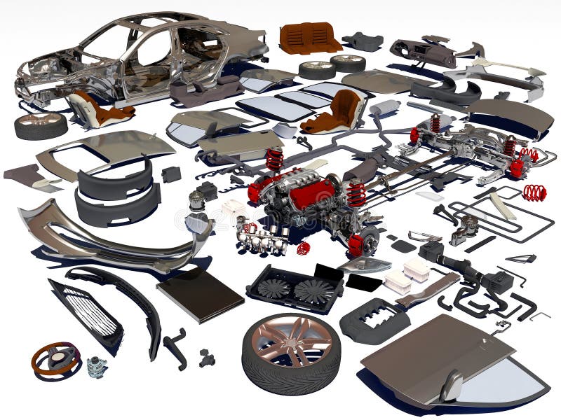 Details of the car stock illustration. Illustration of sign - 145901537