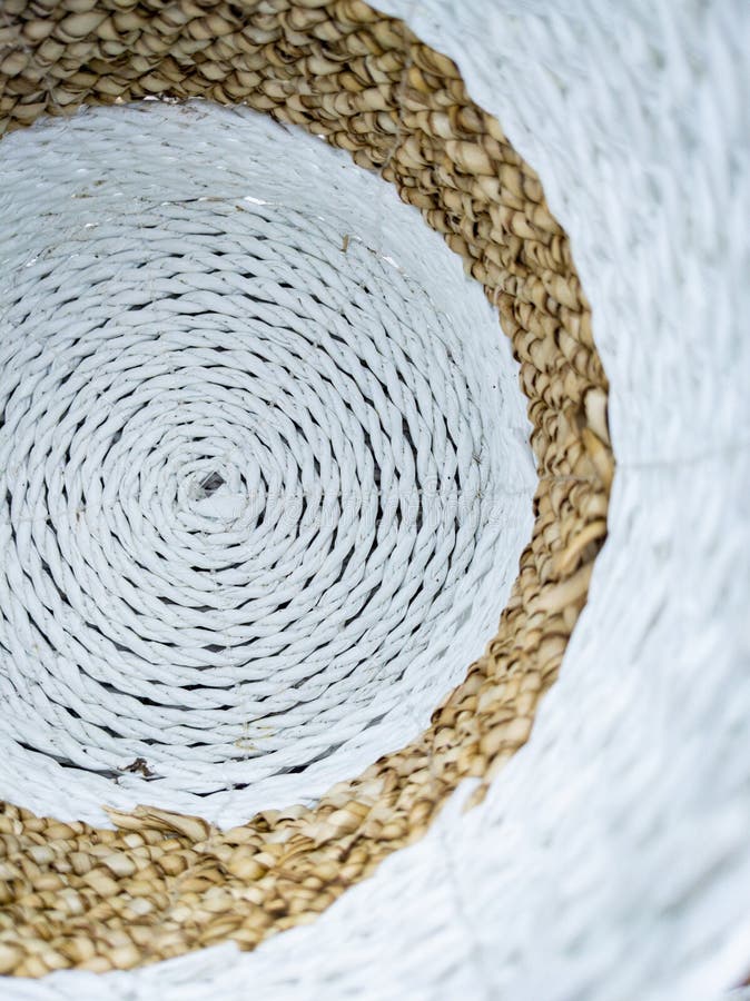 Details in the Circling Pattern Rattan Stock Image - Image of thread ...