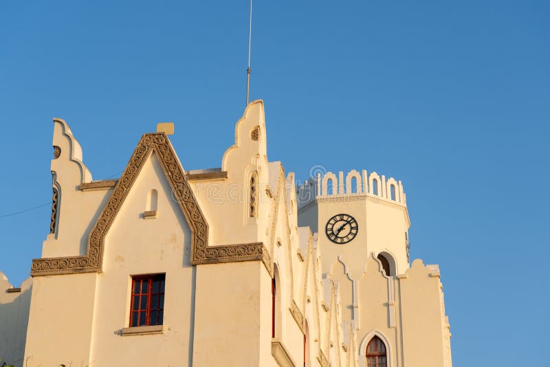 Details of Classical Architecture and Clock on Tower and Facade of ...