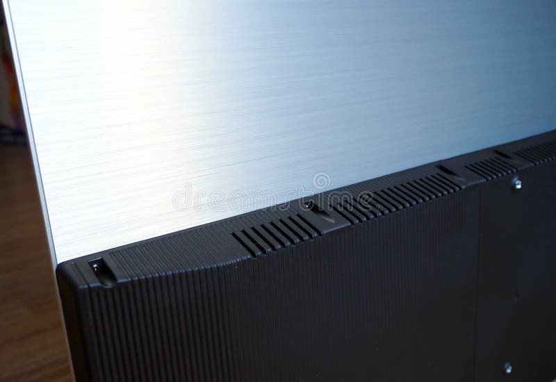Details and Close-up of the Color LCD Panel. Modern TV and the Parts in ...