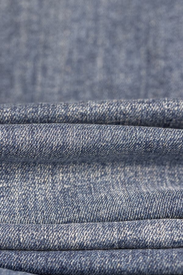 Details of Clothes Made of Blue Denim Soft Fabric Stock Image - Image ...