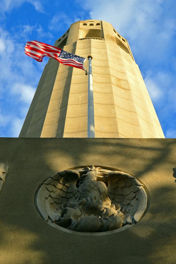 Details of the Coit Tower, San Francisco Editorial Image - Image of ...