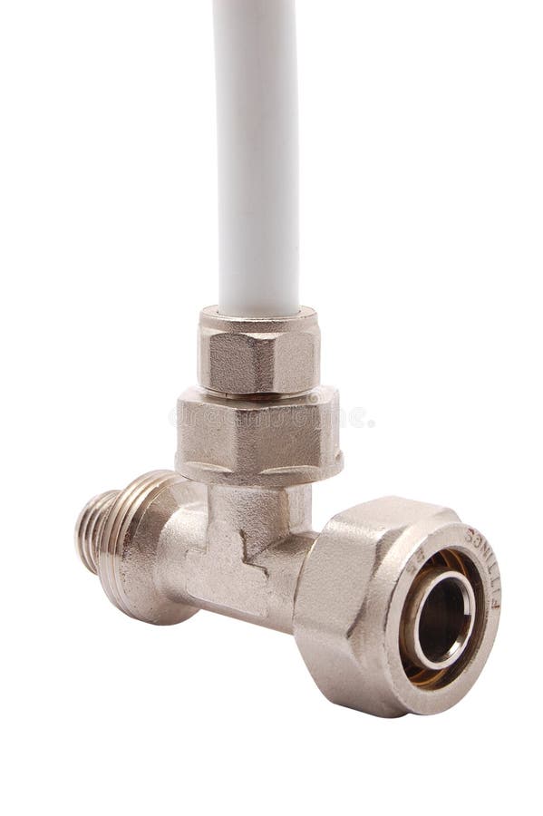Details for Connection of Water Pipes Stock Photo - Image of brass ...