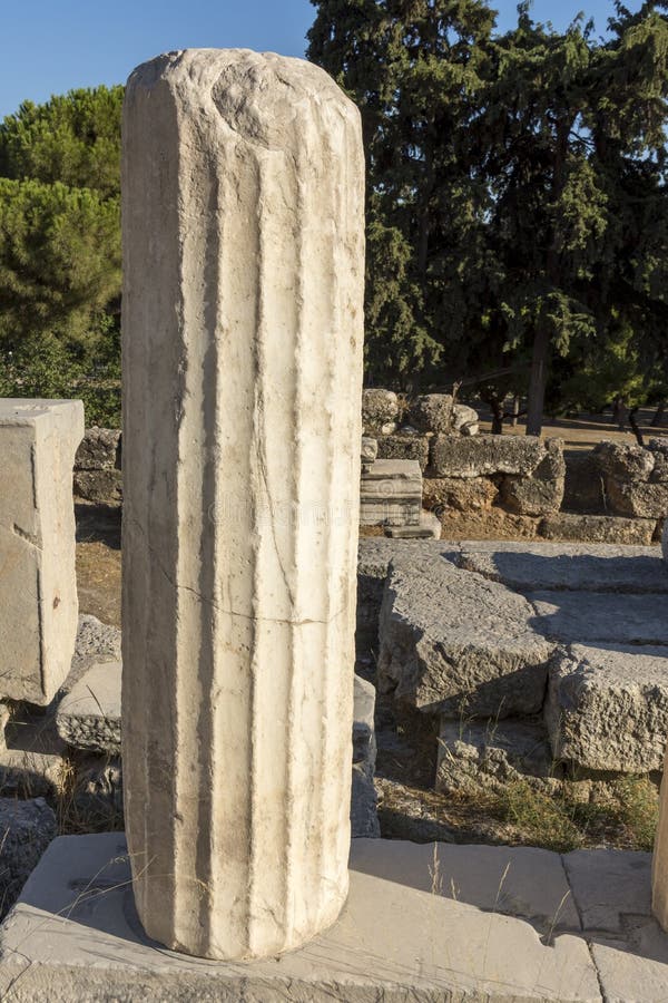 Details of the Construction of the Columns of Acropolis in Athens Stock ...