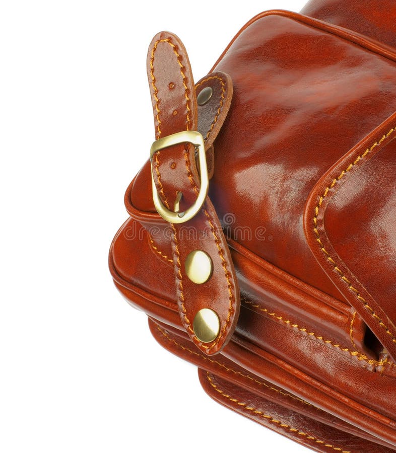 Details Der Reisenden Tasche Stockbild - Bild von gold, scharniere ...