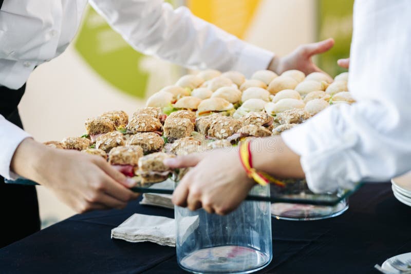Details of Different Food at an Event Stock Photo - Image of dinner ...