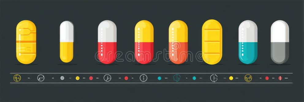 Medical Infographic Showcasing Various Pill Shapes and Their Uses for ...