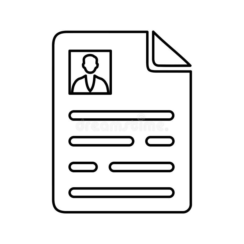 Details, Document, Text Line Icon. Outline Vector Stock Vector ...