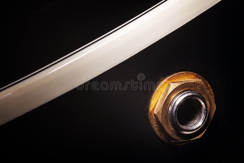 Electric Guitar Plug stock photo. Image of jack, input - 119560074