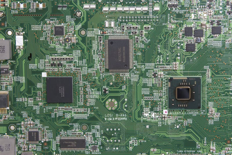 Details of Electronic Board. Close-up of Electronic Circuit Board with ...