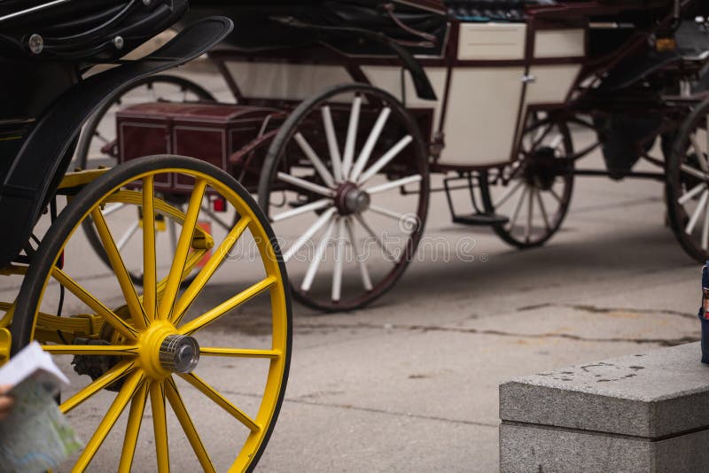Details and Elements of the Construction and Decor of an Old Carriage ...