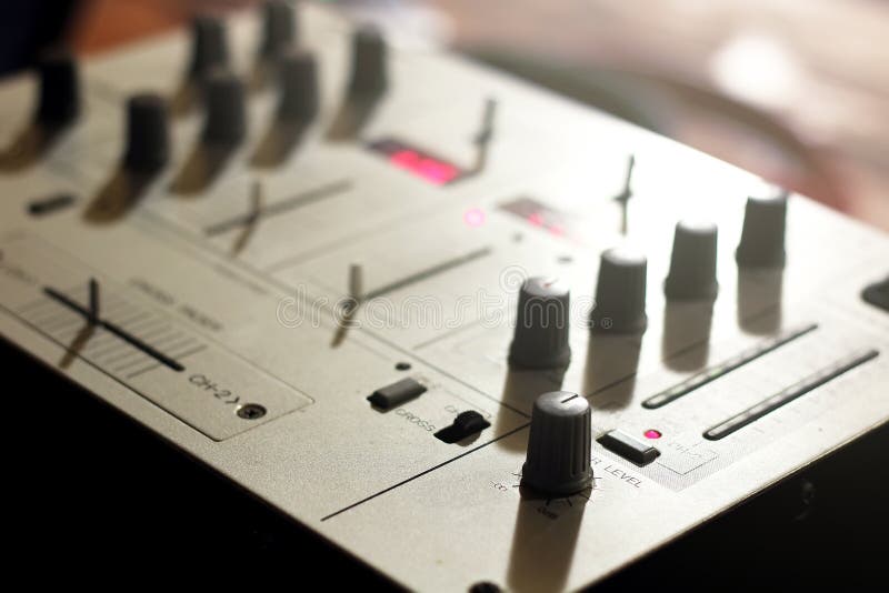 Details of Elements and Switches of a Musical DJ Keypad Stock Image ...