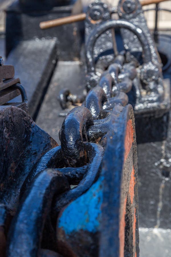 Details Equipment of Ship on Deck Stock Image - Image of snap ...