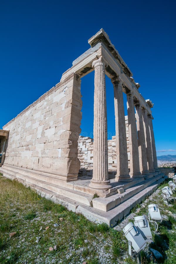 Details of Erechtheion in Athens of Greece Stock Photo - Image of ...