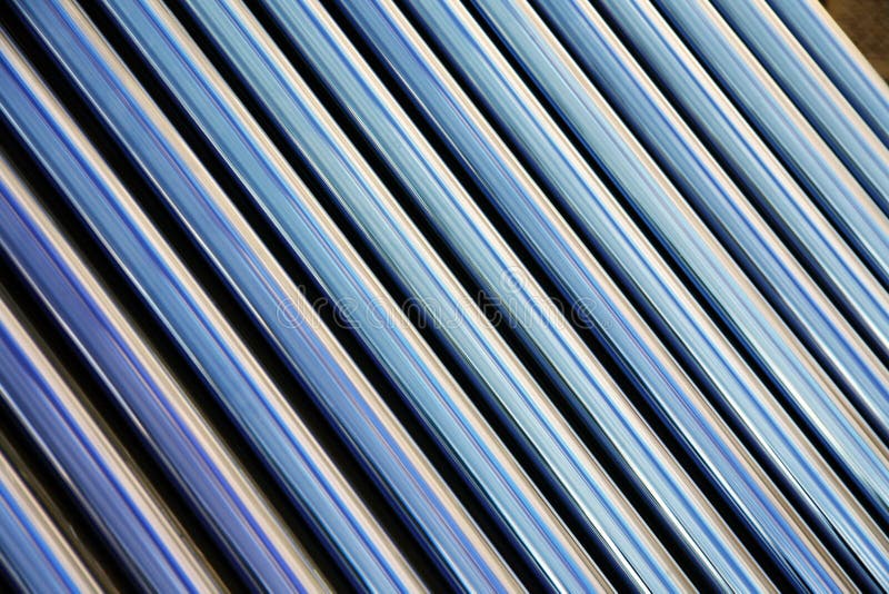 Details of Evacuated Tube Solar Collector Stock Image - Image of ...