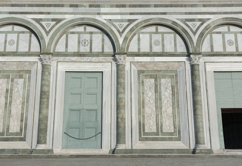 Details of Facade of Historical Building in Florence, Italy Stock Image ...