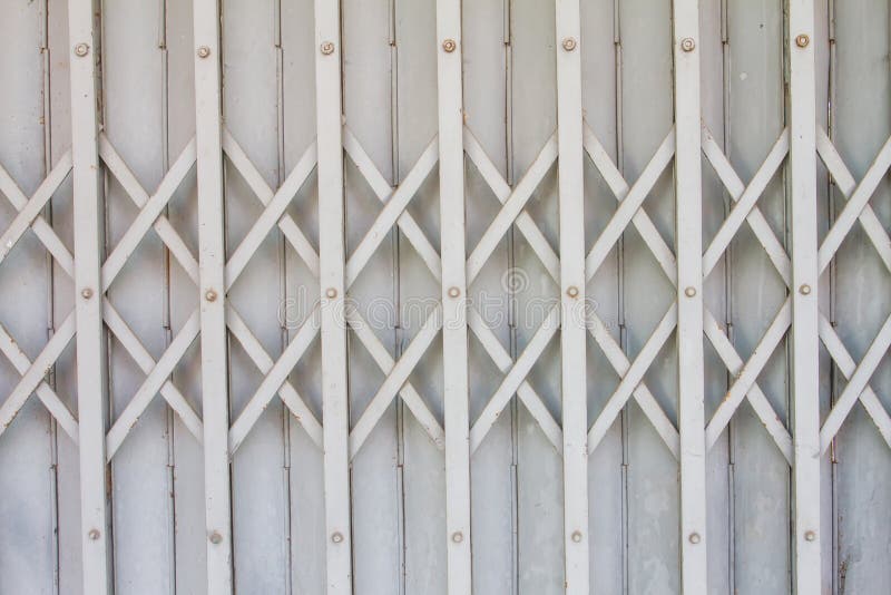 Details of the Shop`s Gate in the Background. Stock Photo - Image of ...