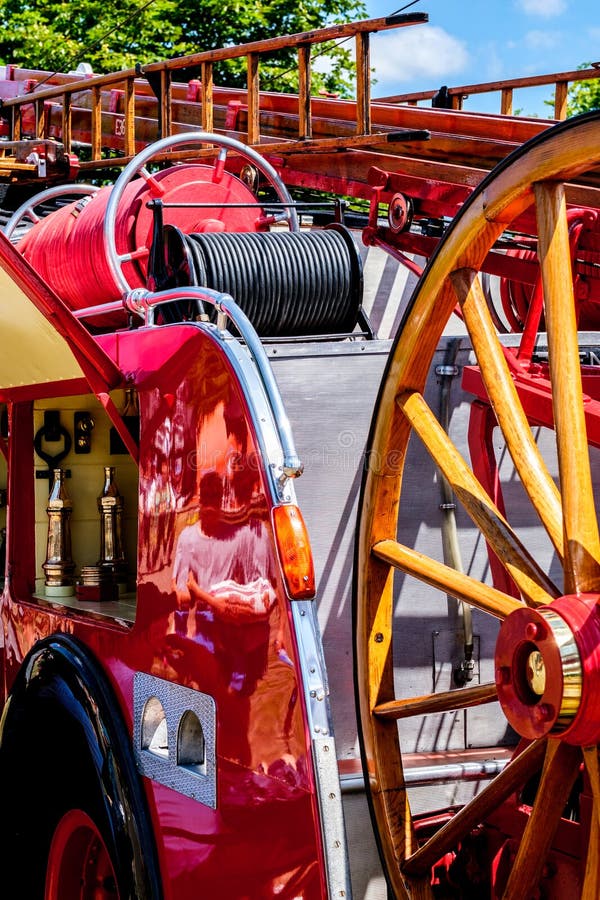 Details of Guildford Built Dennis Classic Fire Engine Editorial Image ...