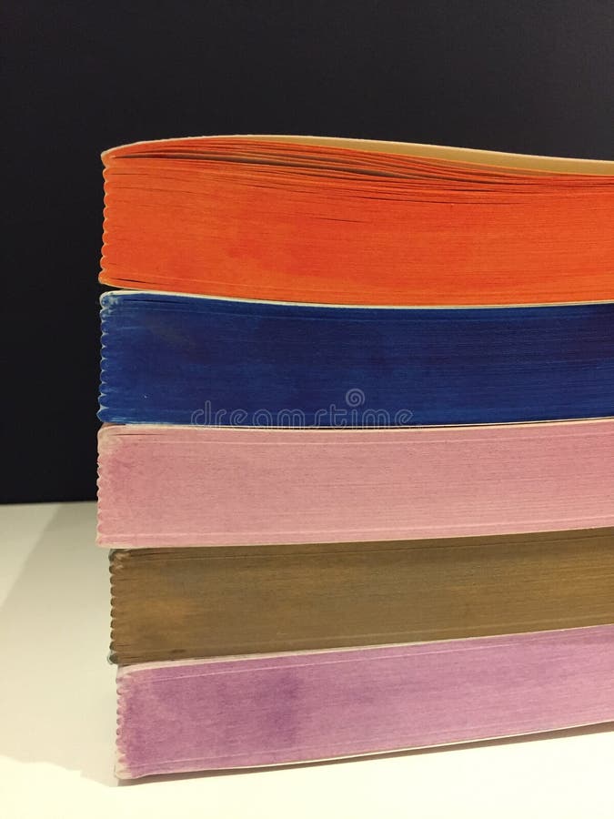 Details of Handmade Books of Different Multi Colored Papers. Notebooks ...