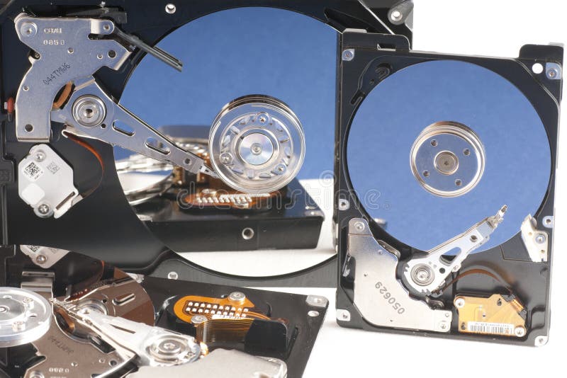 Details of Hard Disk Drive Open Stock Image - Image of audio, security ...