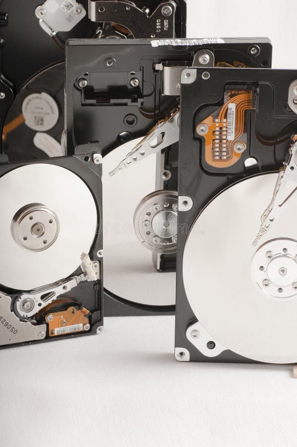 Details of Hard Disk Drive Open Stock Photo - Image of magnetic, audio ...