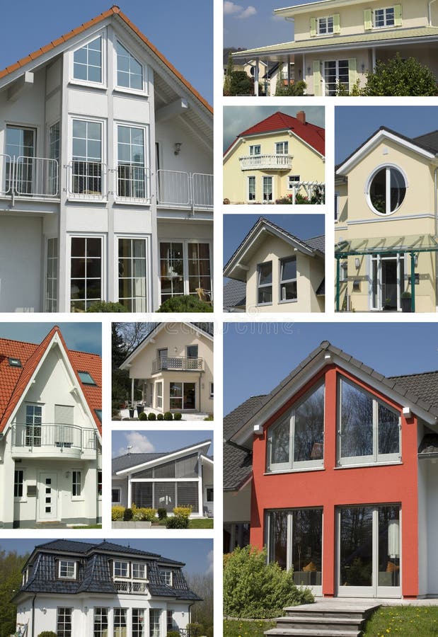 Composing with houses stock photo. Image of home, real - 31428708