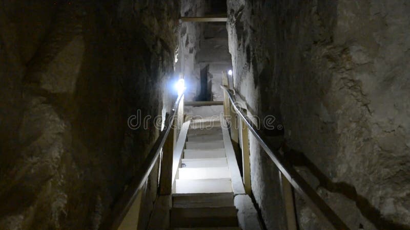 Details of the Interior Passages of the Bent Pyramid of King Sneferu, a ...