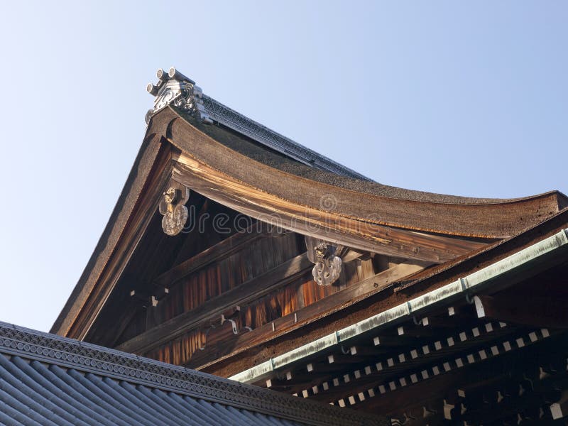 Details of Japanese roof. stock image. Image of landmark - 26400867