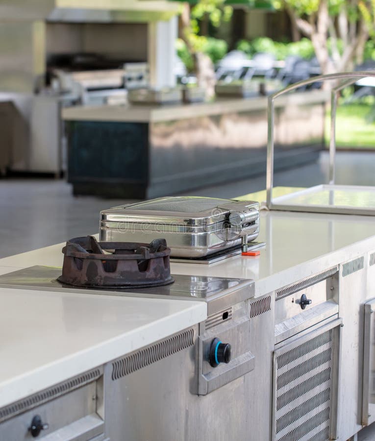 Details in the Kitchen in a Restaurant Stock Image - Image of appliance ...