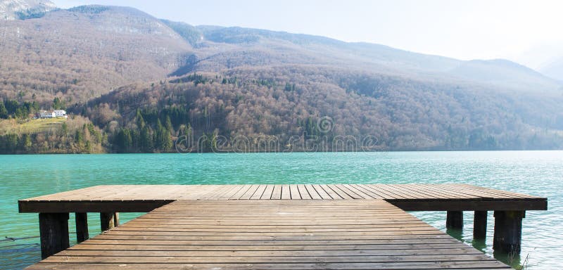 Lake Barcis Italy, Spectacular Landscape with Background Mountains and ...