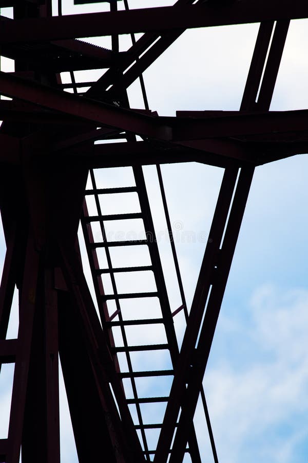Details of a Large Wharf Crane.. Stock Photo - Image of construction ...