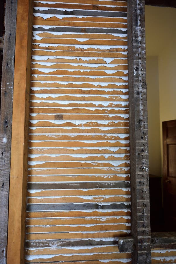 Details of Lath and Plaster Detail from Behind Stock Image - Image of ...