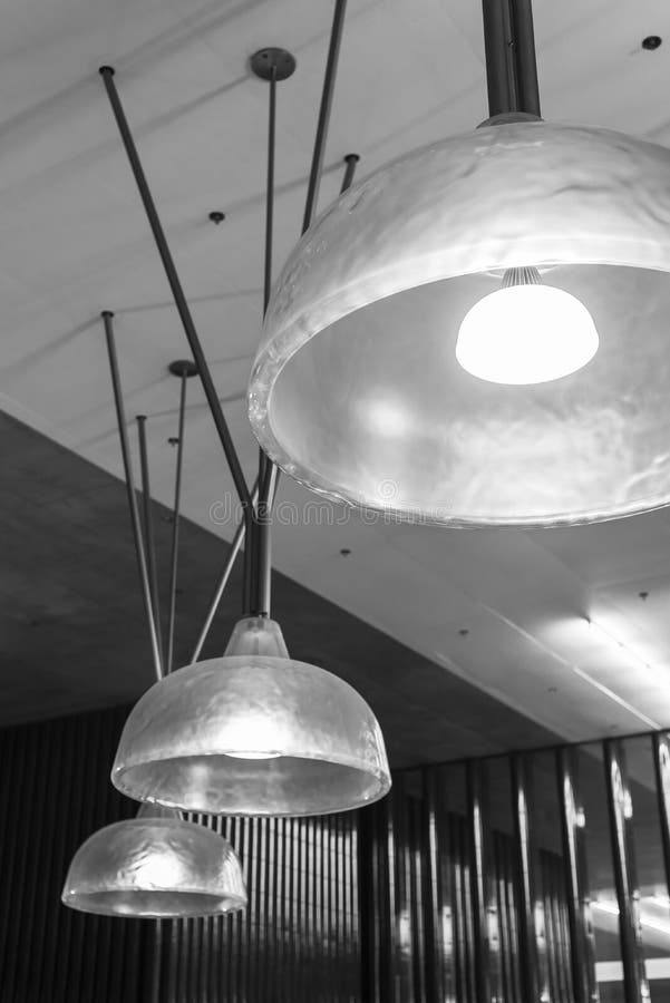Details of Lighting Decoration Hanging in Modern Interior Stock Image ...