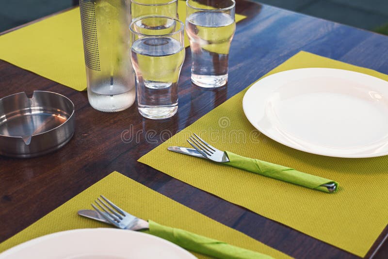 Details of Lunch Table stock photo. Image of contemporary - 58845488