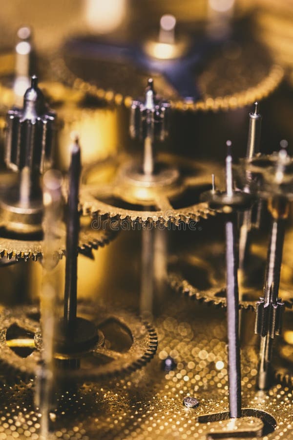 Details of a Mechanical Clockwork or Movement of a Watch Stock Photo ...
