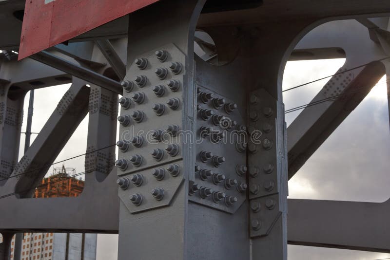 Details of the Metal Bridge. Stock Image - Image of outdoors, bridge ...