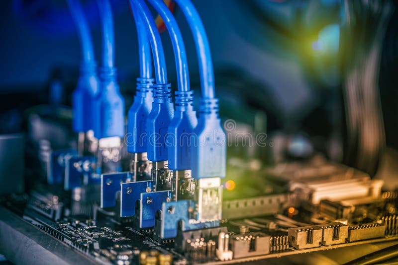 Details of mining rig stock photo. Image of exchange - 109077788