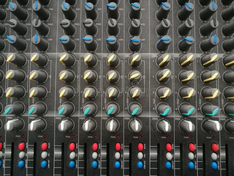 Details of the Mixer on the Table Stock Photo - Image of electronics ...