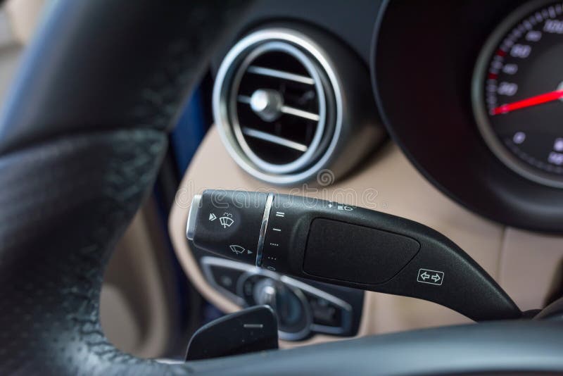Details of Motor-car Helm. Detail of Car Stock Image - Image of button ...