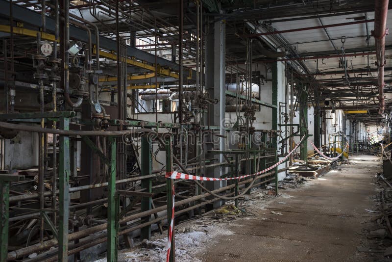 Details of an Old Abandoned Factory Stock Photo - Image of empty ...
