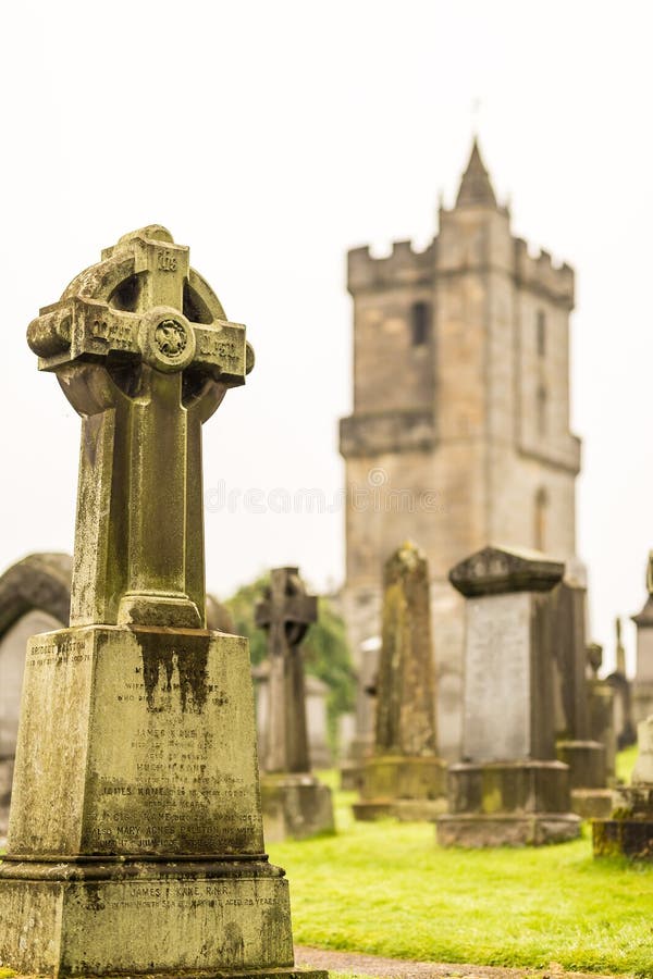 Details of Old Gothic Cemetery, Scotland Editorial Photography - Image ...