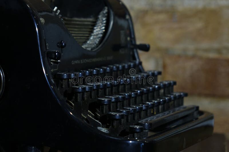 Details of an Old Retro Typewriter, Vintage Style, Dusty Surfaces ...