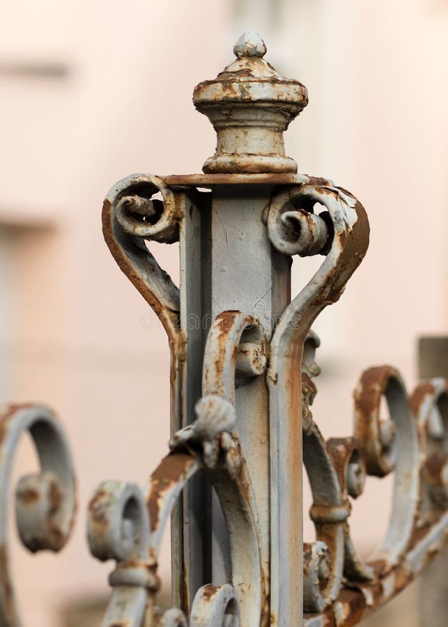 Details of an Old Rusty Iron Gate Stock Photo - Image of iron, entrance ...