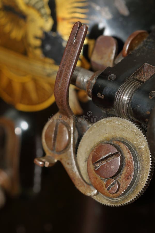 Details of Old Singer Sewing Machine Stock Photo - Image of machine ...