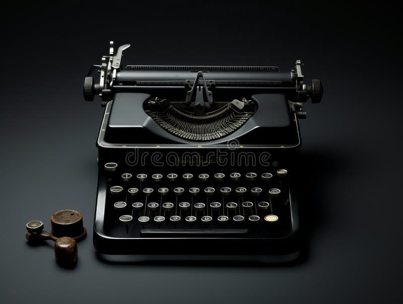 Details of an Old Typewriting Machine Stock Photo - Image of creative ...