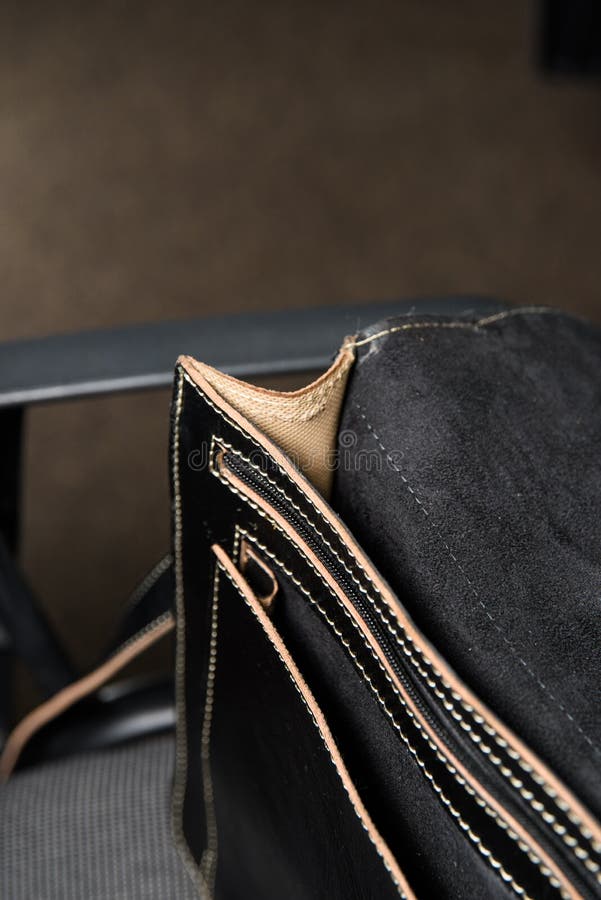 Details of Open Empty Black Men& X27;s Shoulder Leather Bag for a ...