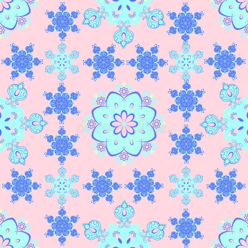 Traditional Mandala Ornament in Gentle Colors Stock Vector ...