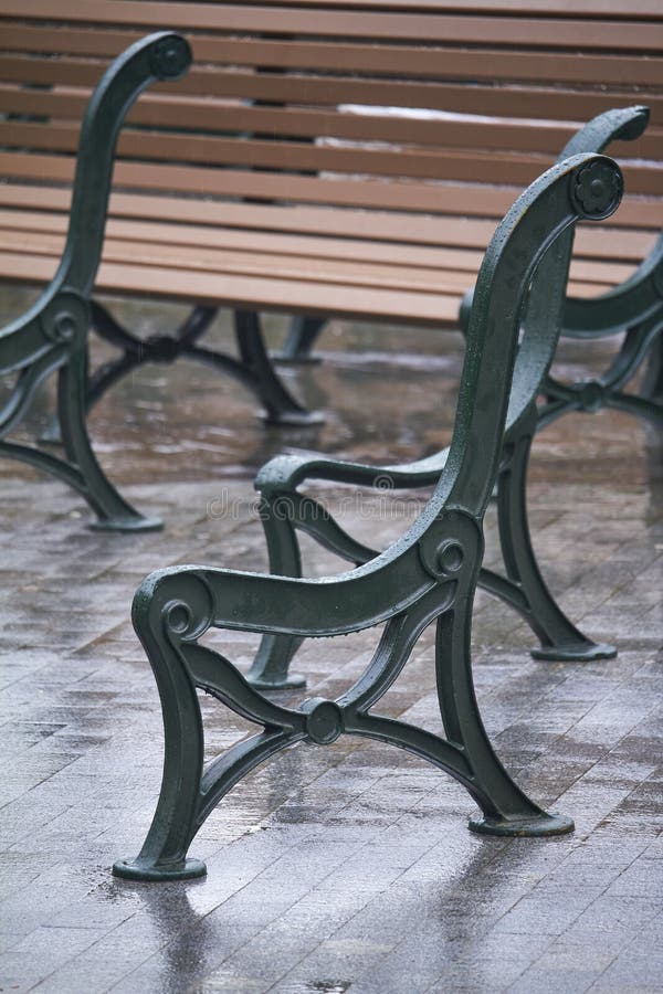 Details of Park Benches before Assembling in Public Park, Lots of ...