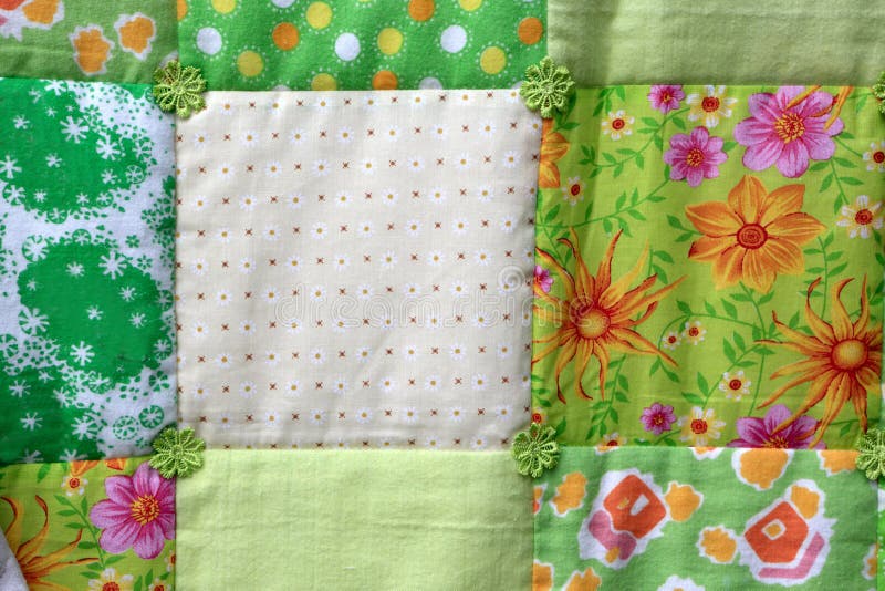 Details of patchwork quilt stock image. Image of fabric - 99742215